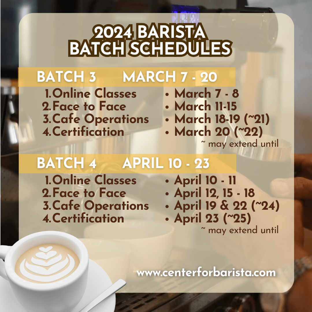 Regular Courses – Center for Barista and Tourism Academy